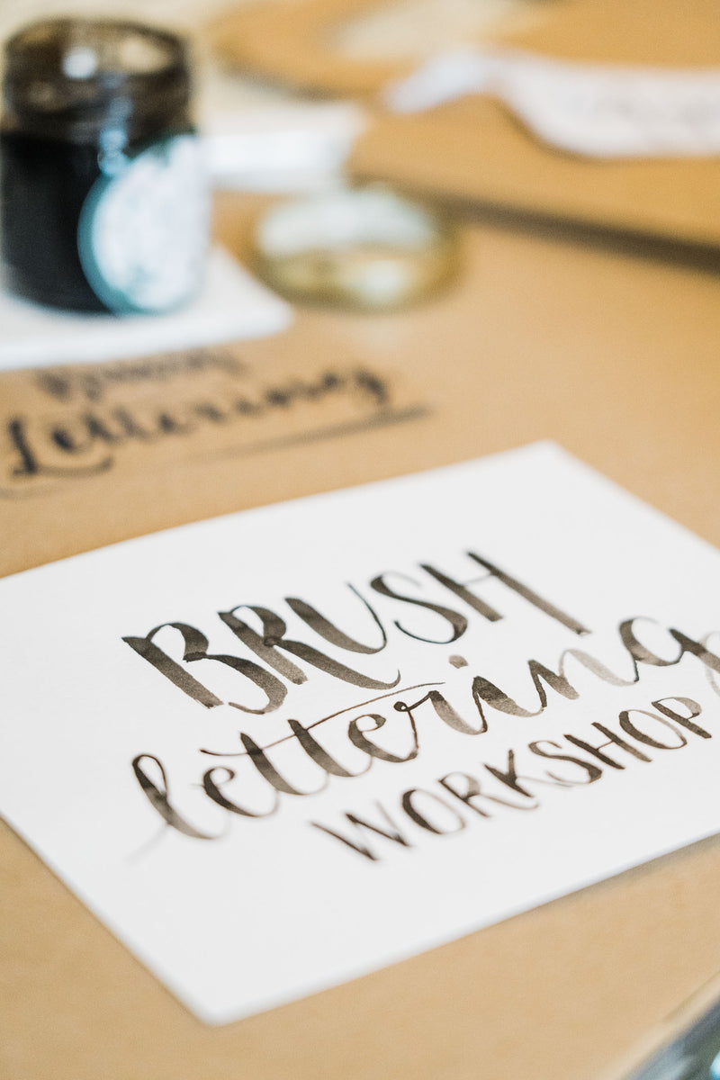 Brush Lettering Workshop for beginners, Shropshire Herefordshire ...